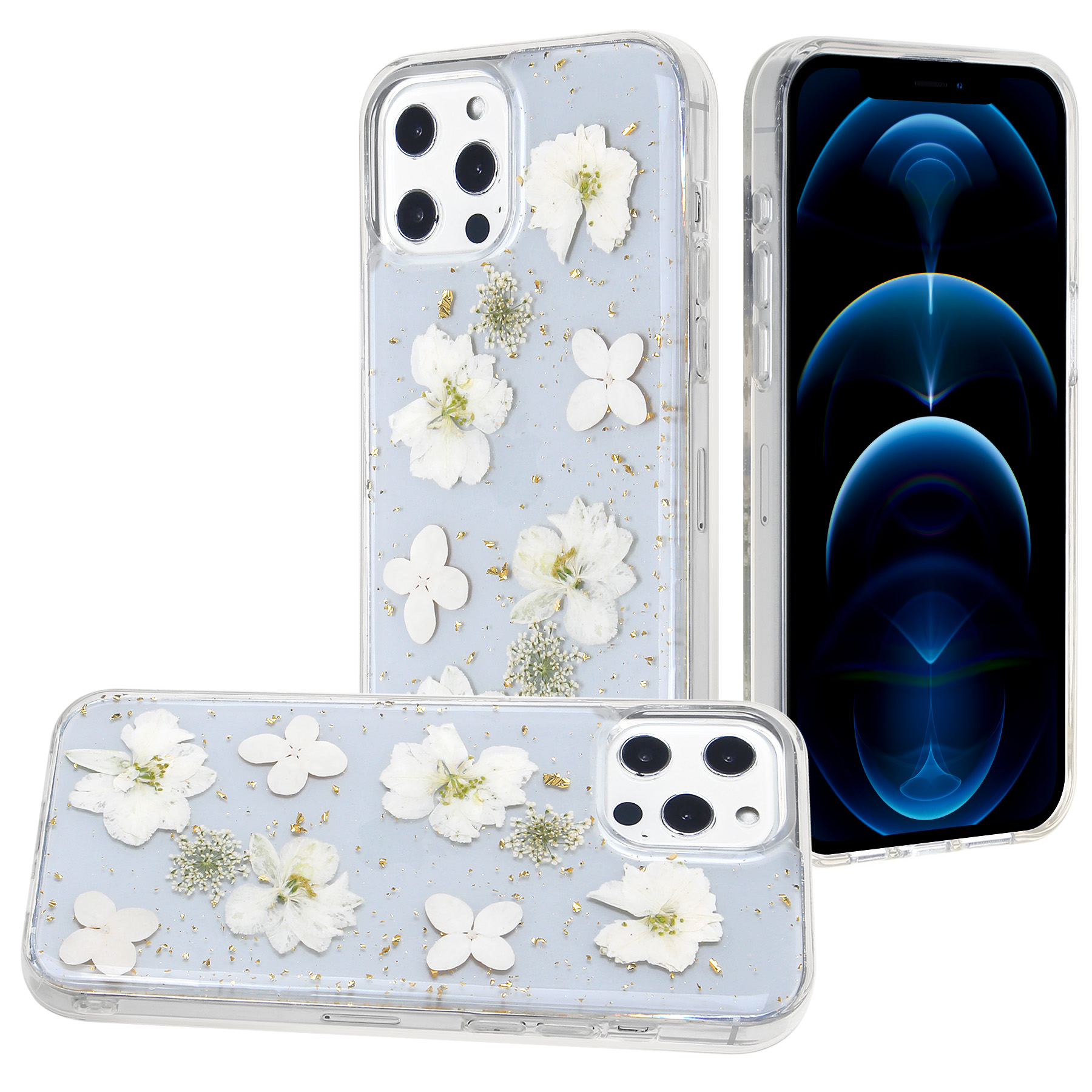 Buy iPhone 12 Pro Star Real Flower Case â€“ Star Phones